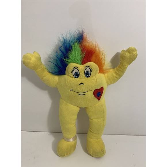 The Sprinkles | Toys | The Sprinkles Plush Yellow Doll Rainbow Hair ...